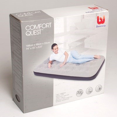 Buy Bestway Comfort Quest Twin Size Flocked Air Bed | Grays Australia