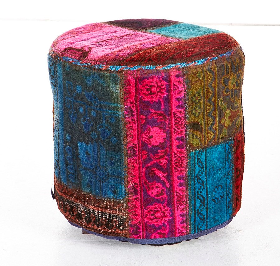 Buy Authentic Vintage Persian Ottoman Stool 40x40x40cm | Grays Australia