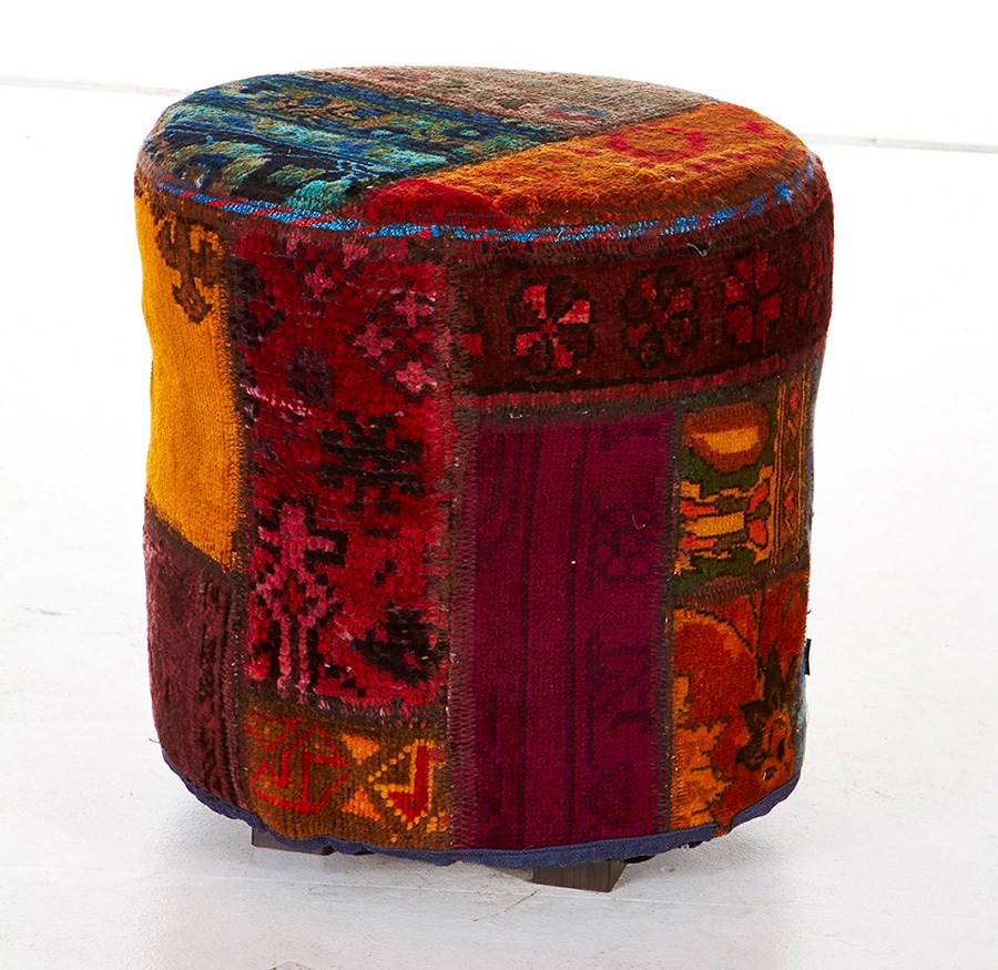 Buy Authentic Vintage Persian Ottoman Stool 40x40x40cm | Grays Australia