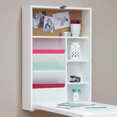 Buy Photo Frame Fold Down Multi Storage Desk - White | Grays Australia