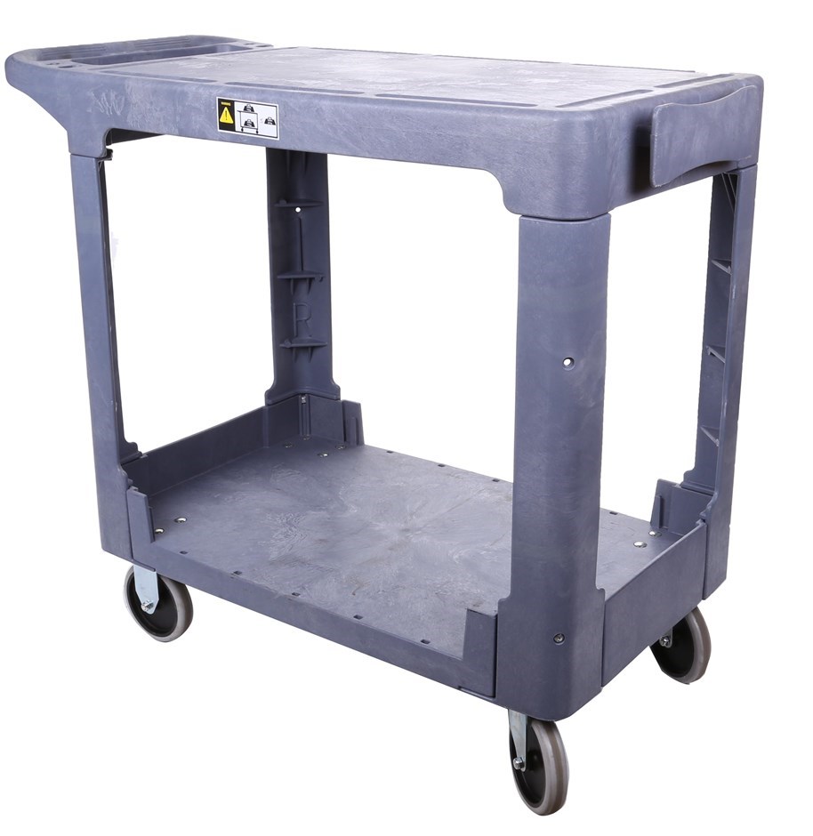 Heavy Duty Plastic Trolley 900 x 480mm With Utility & Tool Holders ...