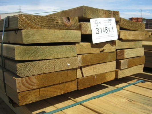 CCA Treated Radiata Pine, 240mm x 45mm x 5400mm, approx 18 lengths ...