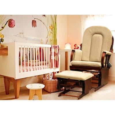 Buy Glider Breast Feeding Rocking Chair w Ottoman -DARK | Grays Australia